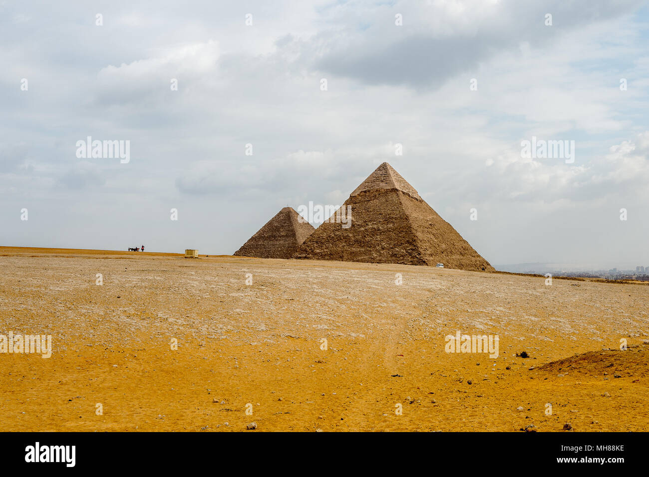 Ruins of the Great Pyramids at the Giza Necropolis, Giza Plateau, Egypt ...