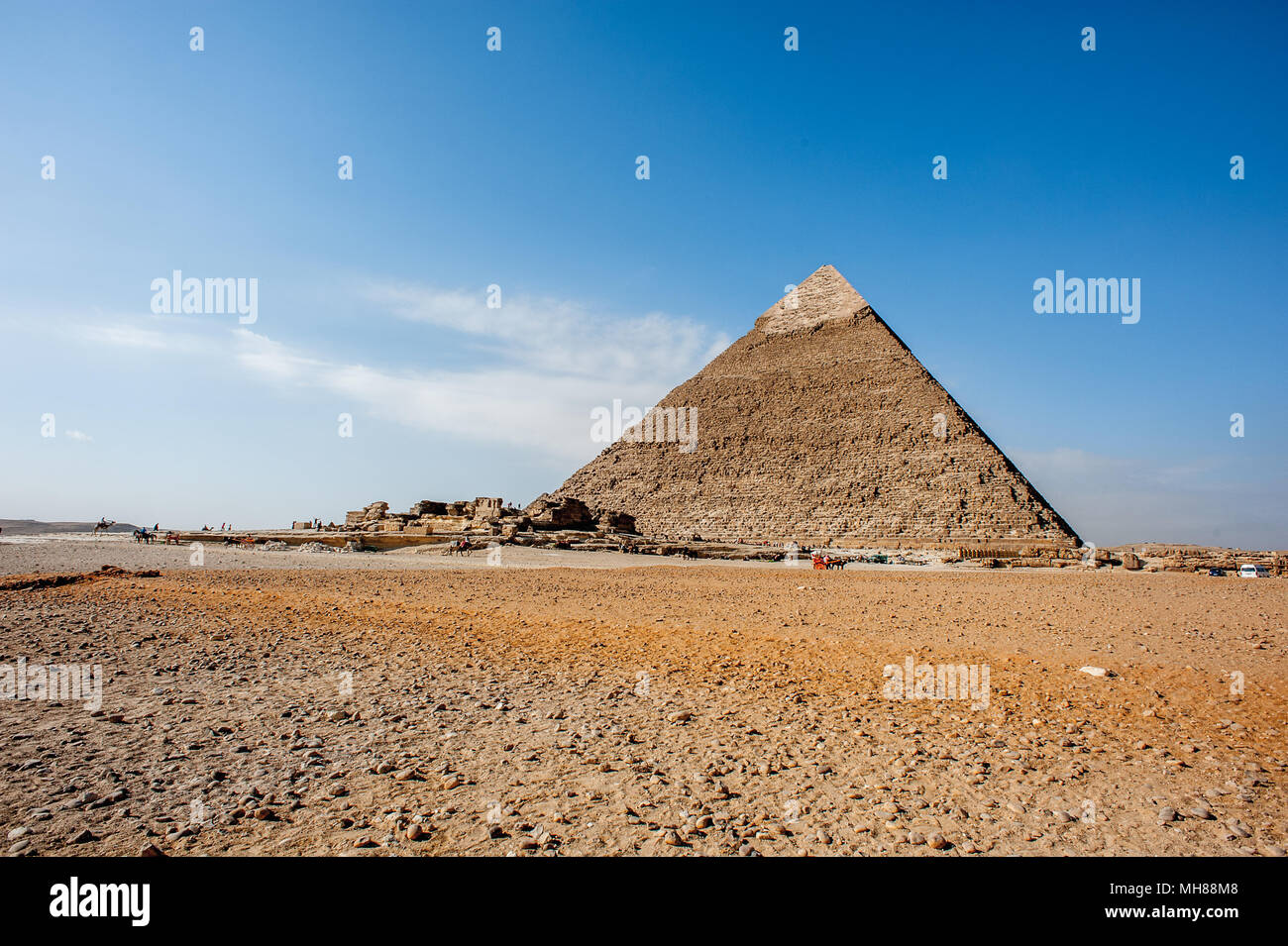 Ruins of the Great Pyramids at the Giza Necropolis, Giza Plateau, Egypt ...