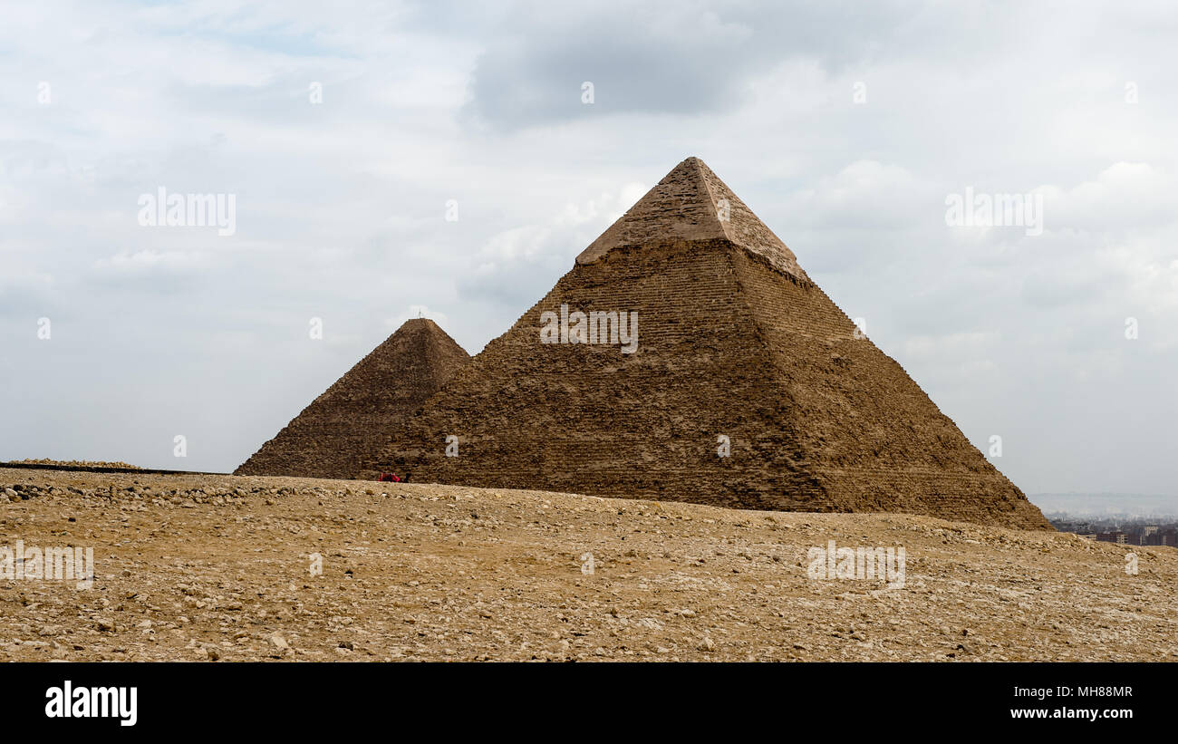 Ruins of the Great Pyramids at the Giza Necropolis, Giza Plateau, Egypt ...
