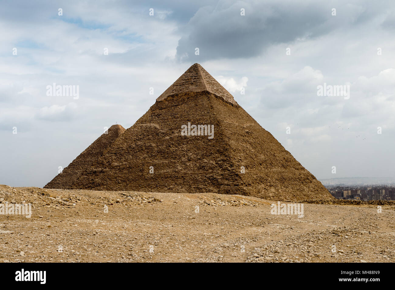 Ruins of the Great Pyramids at the Giza Necropolis, Giza Plateau, Egypt ...