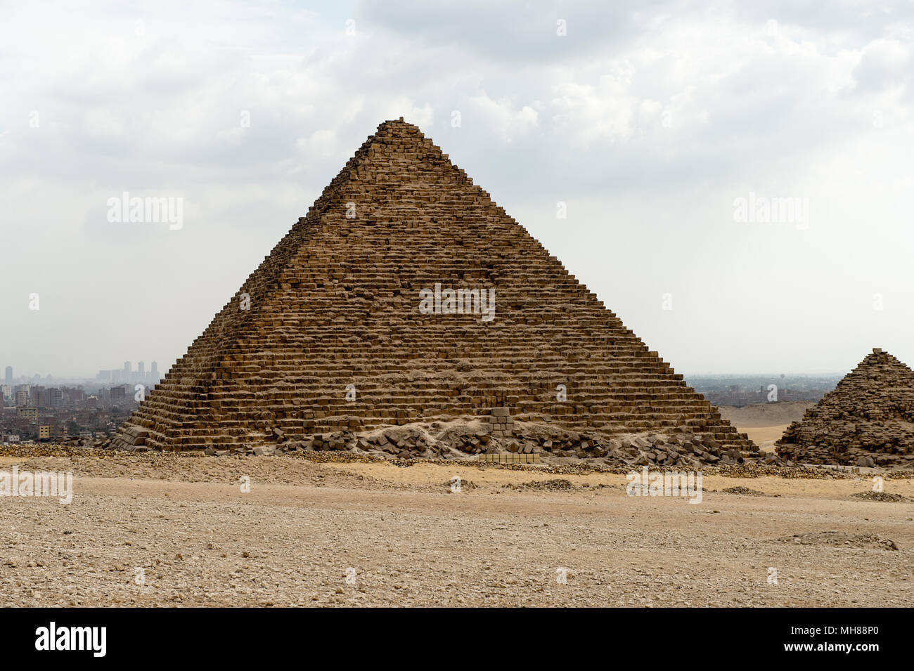 Ruins of the Great Pyramids at the Giza Necropolis, Giza Plateau, Egypt ...