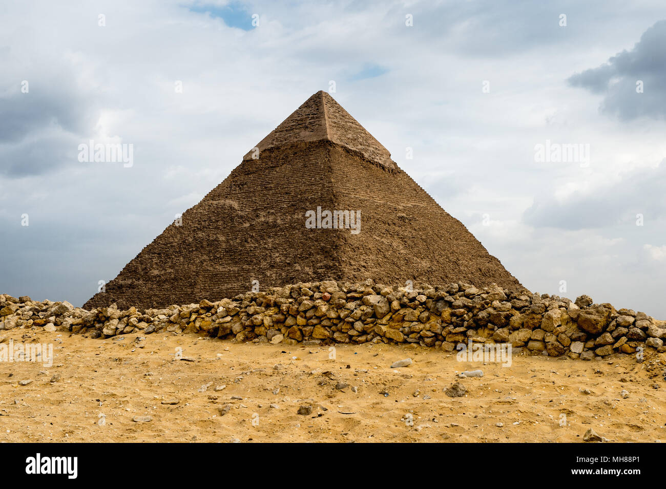 Ruins of the Great Pyramids at the Giza Necropolis, Giza Plateau, Egypt ...