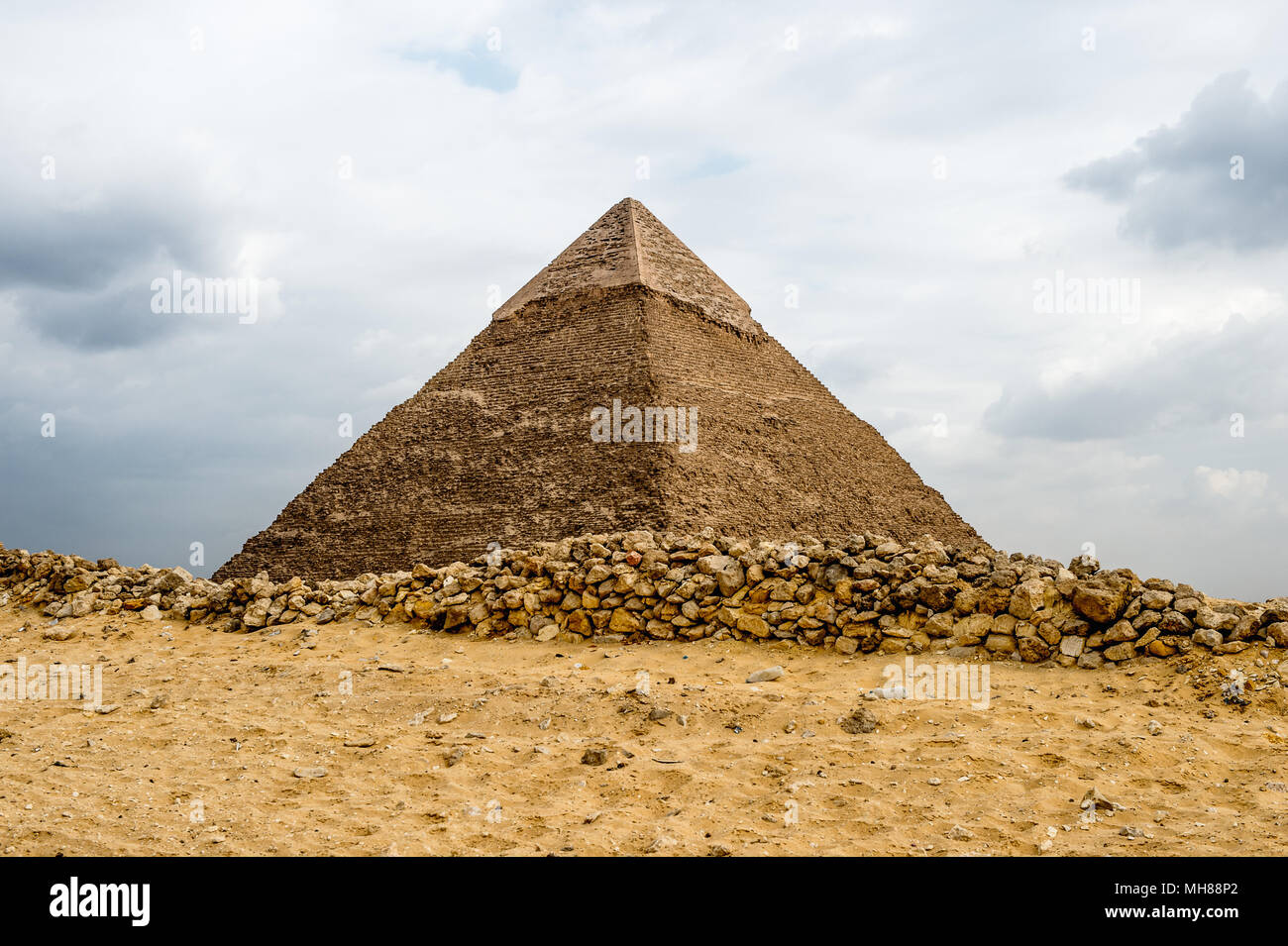 Ruins of the Great Pyramids at the Giza Necropolis, Giza Plateau, Egypt ...