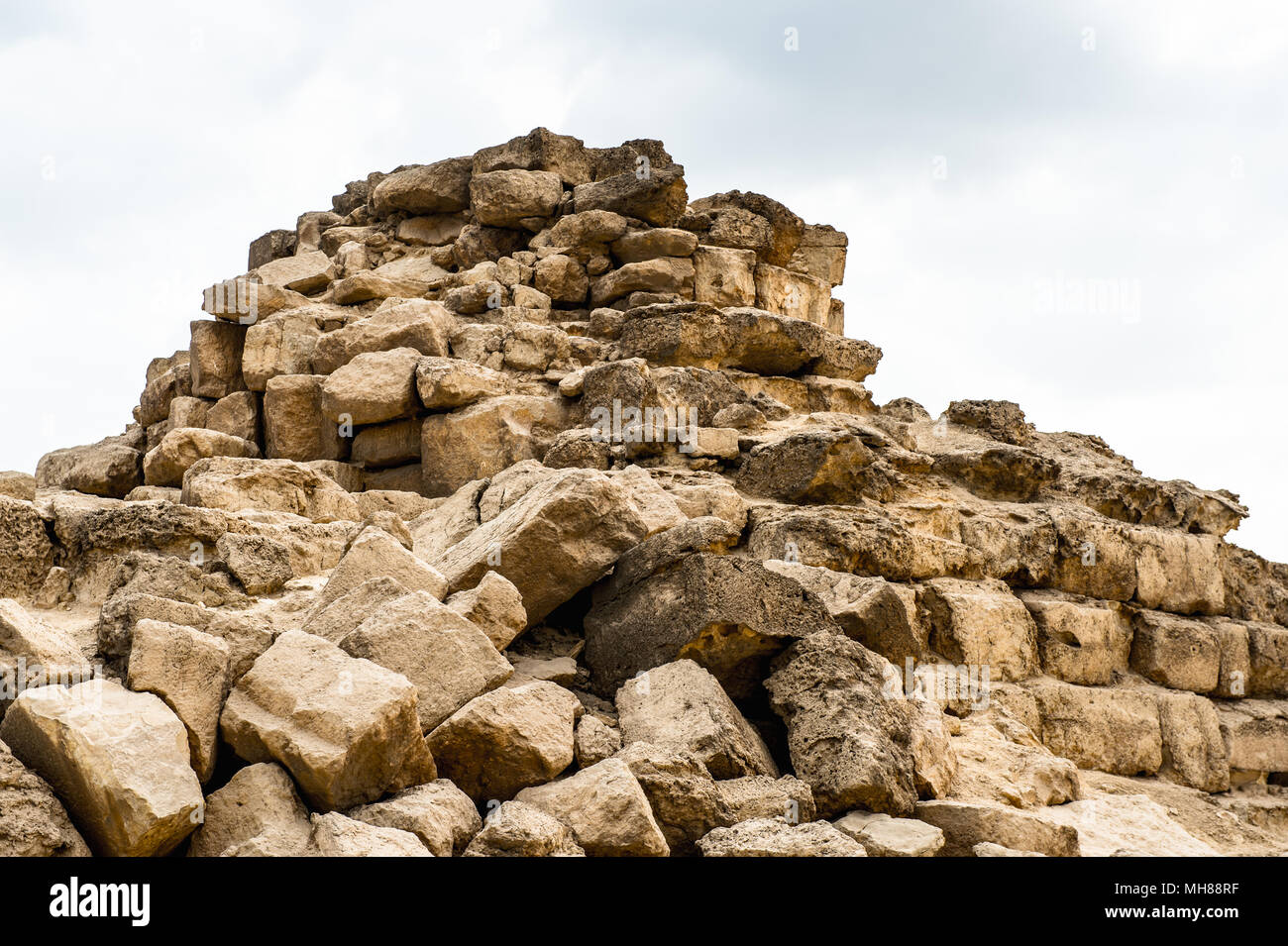 Ruins of the Great Pyramids at the Giza Necropolis, Giza Plateau, Egypt ...