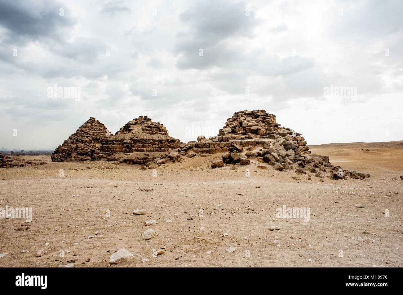 Ancient ruins of the Giza Necropolis, Giza Plateau, Egypt. UNESCO World ...