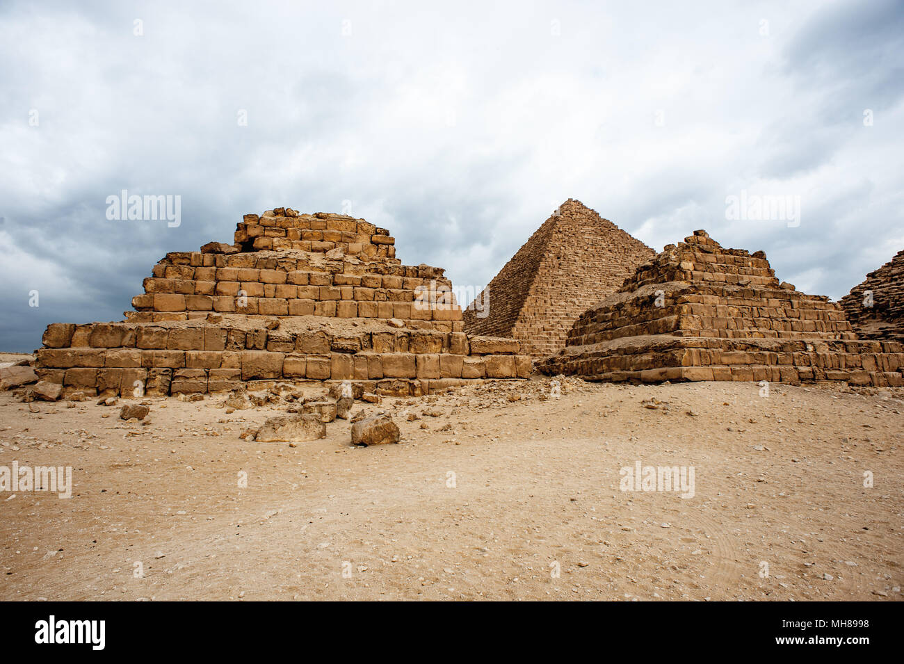 Ancient ruins of the Giza Necropolis, Giza Plateau, Egypt. UNESCO World ...