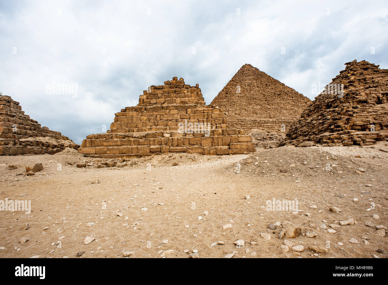 Ancient ruins of the Giza Necropolis, Giza Plateau, Egypt. UNESCO World ...