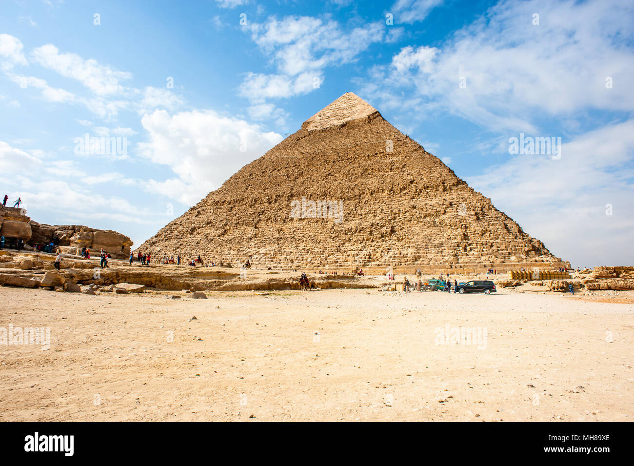 Pyramid of Khafre (Pyramid of Chephren), one of the Ancient Egyptian ...