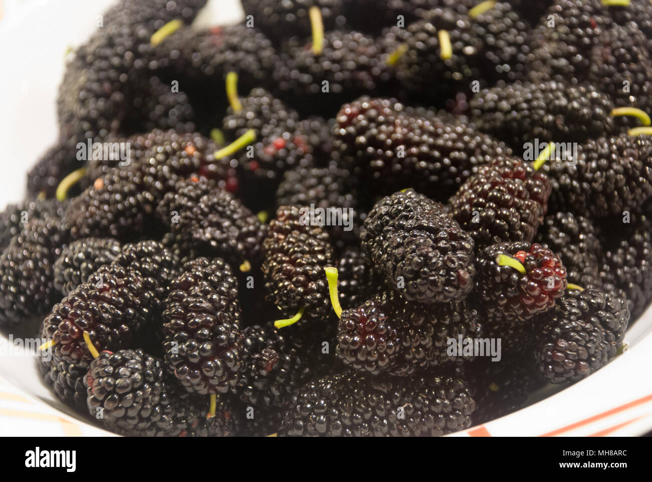 Black mulberries hi-res stock photography and images - Alamy