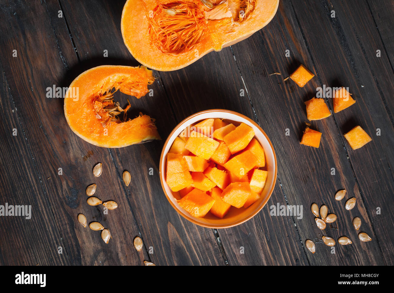 Cut open pumpkin hi-res stock photography and images - Alamy