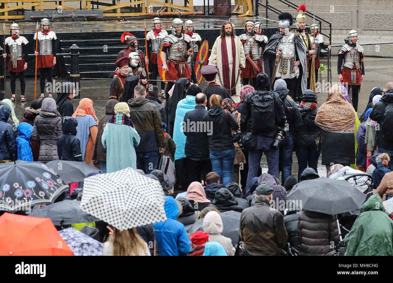 The Passion of Jesus is performed by The Wintershall Players in ...