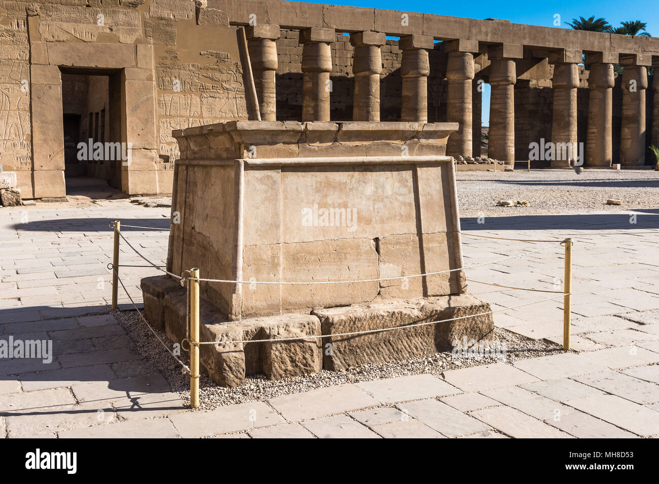 Part of the Karnak temple (Ancient Thebes with its Necropolis), the ...