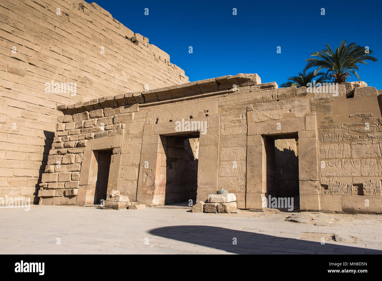Part of the Karnak temple (Ancient Thebes with its Necropolis), the ...
