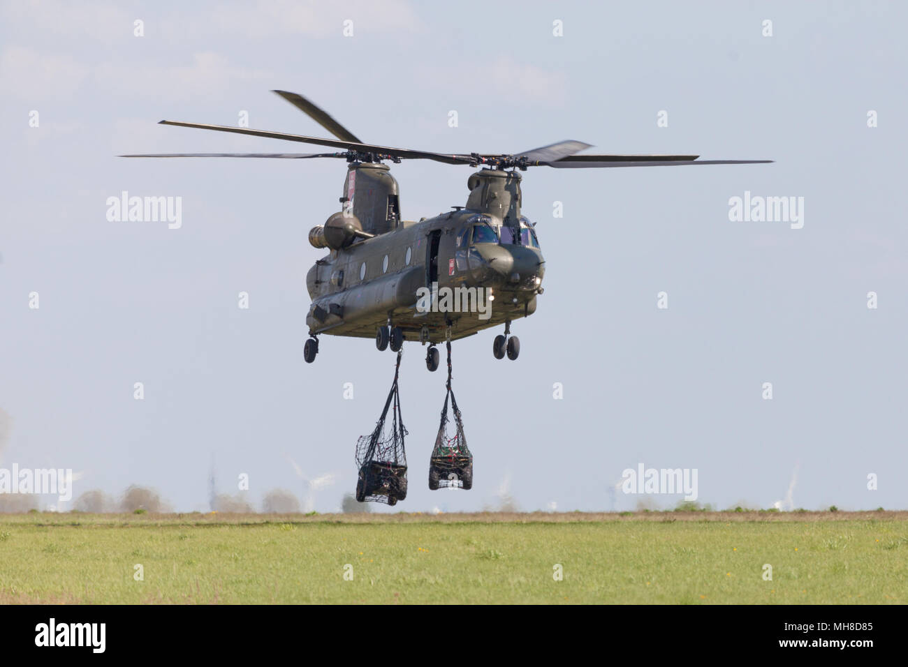 BERLIN / GERMANY - APRIL 28, 2018: Military transport helicopter ...