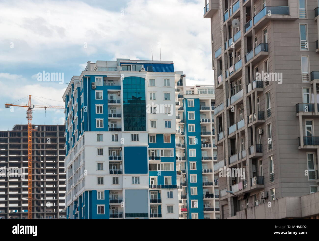 Residential apartments building. Batumi. Georgia Stock Photo - Alamy