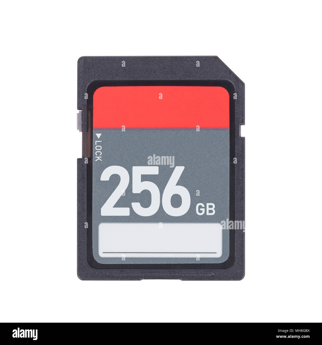 SD Memory card isolated on white background - 256 Gigabyte Stock Photo ...
