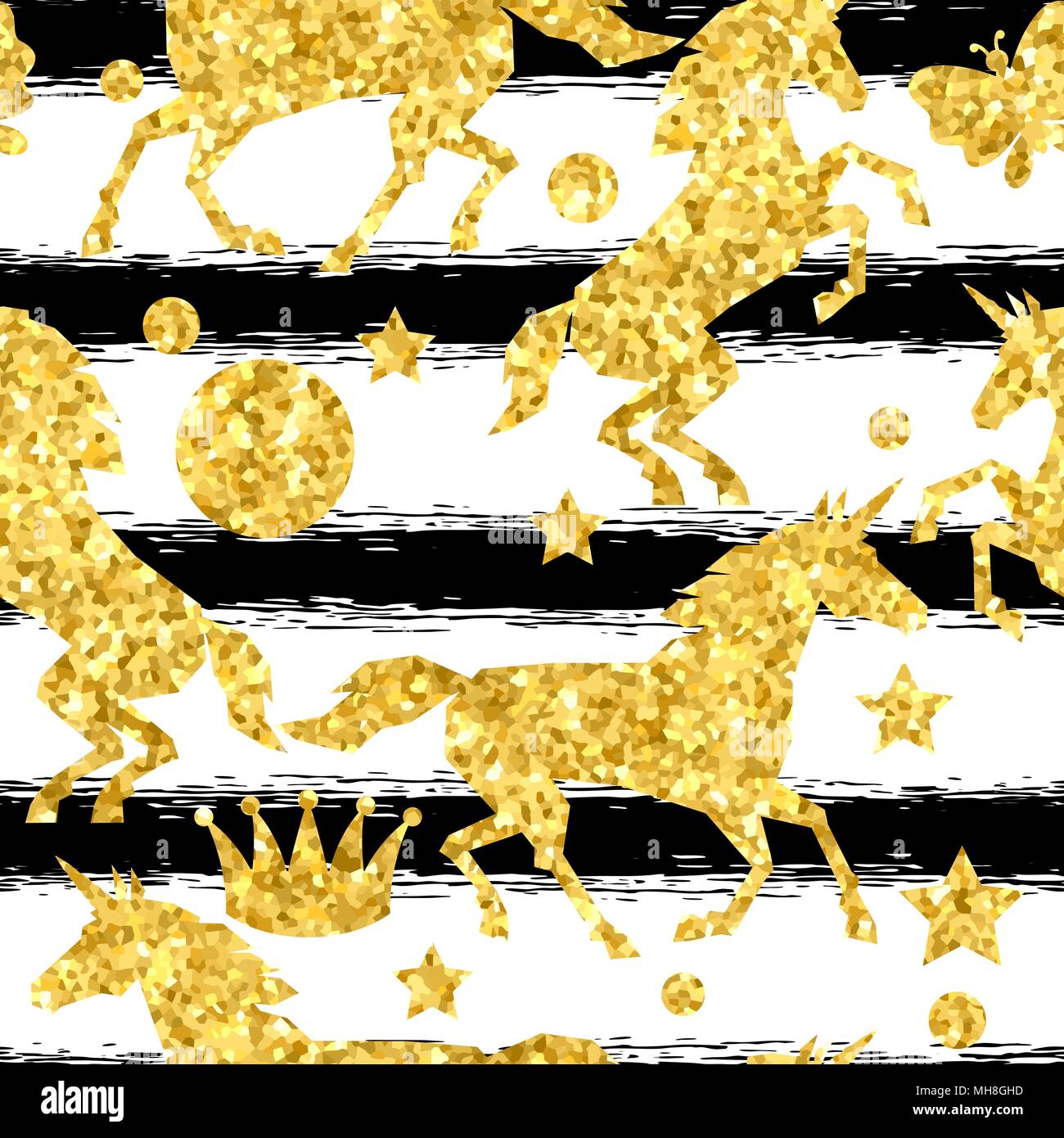 Golden unicorns hi-res stock photography and images - Alamy