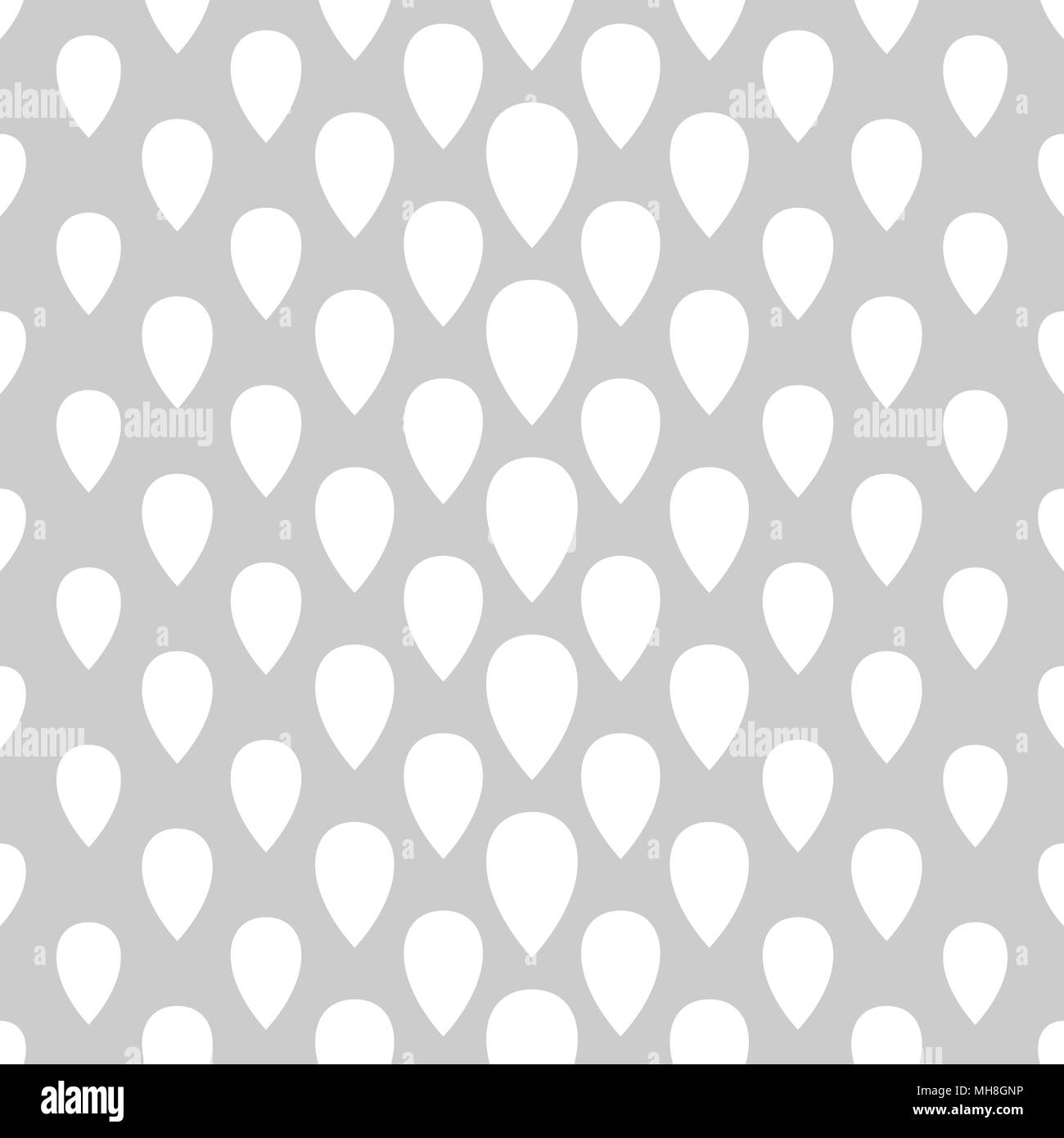 Abstract Seamless Drop Pattern Monochrome Texture Repeating Geometric