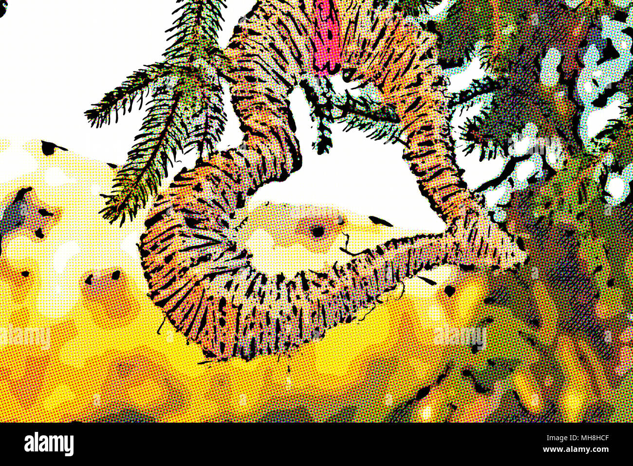 Paper heart hanging from tree hi-res stock photography and images - Alamy