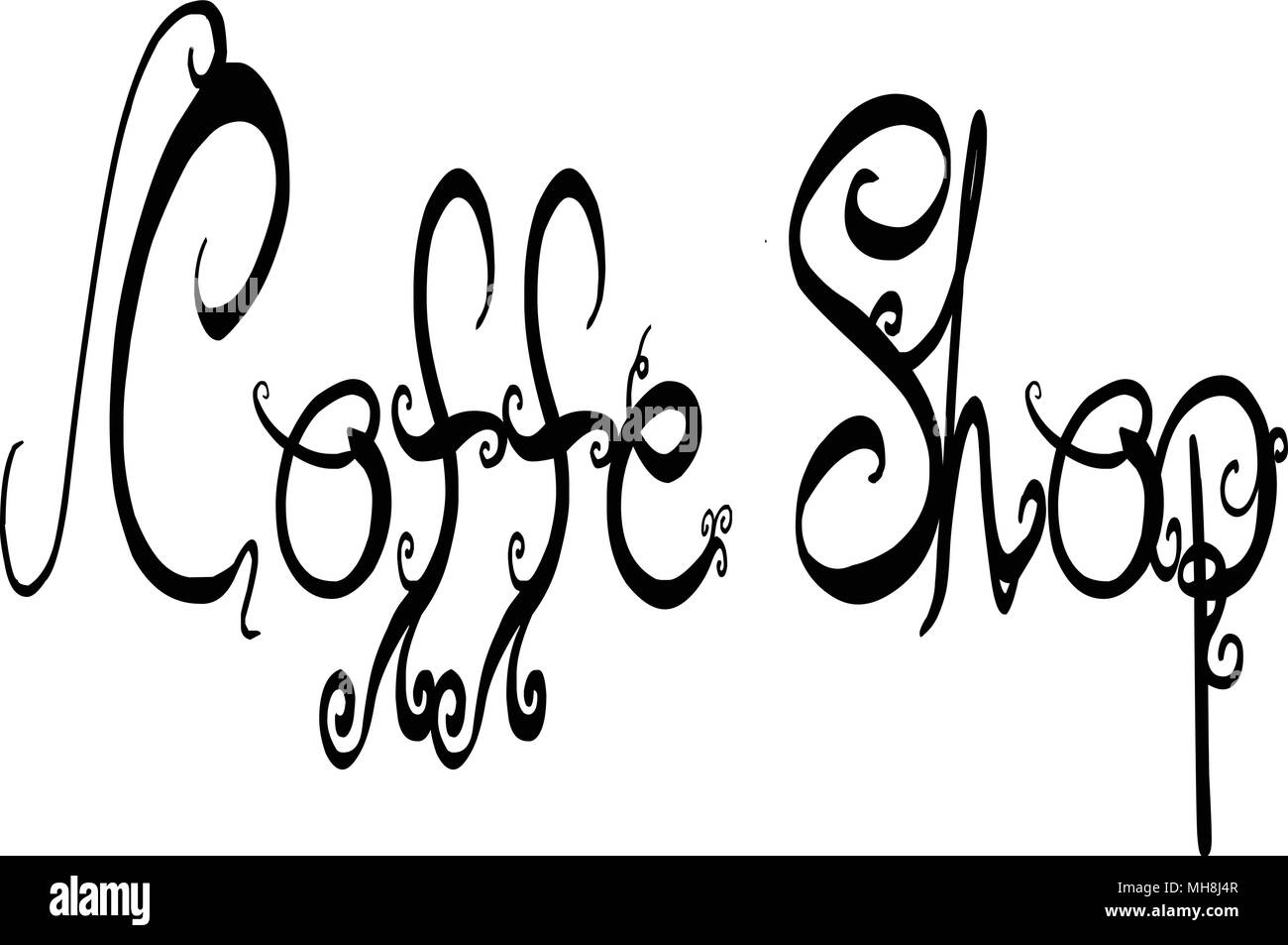 Coffe shop background Stock Vector Images - Alamy