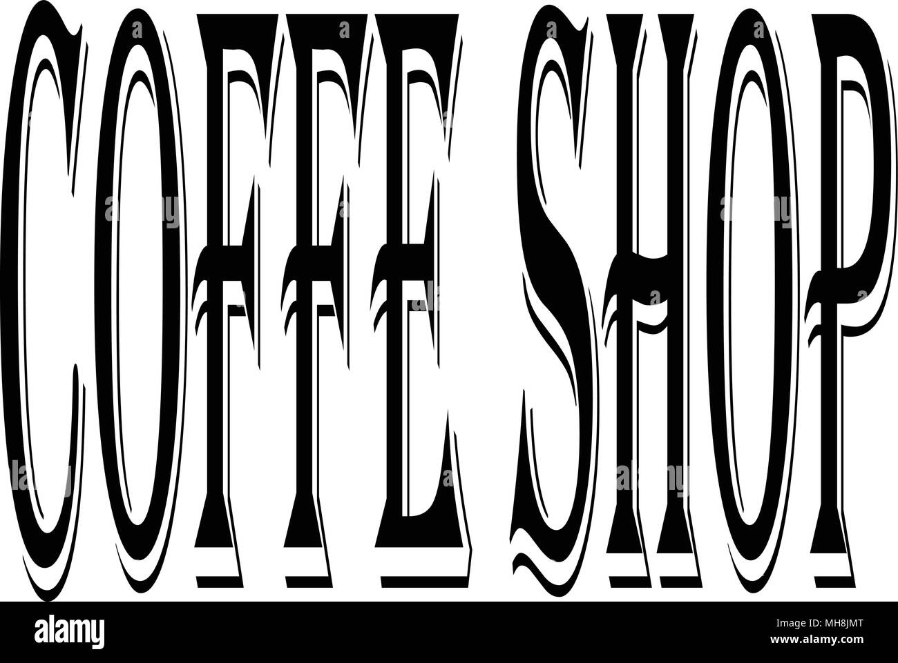 Coffe shop background Stock Vector Images - Alamy
