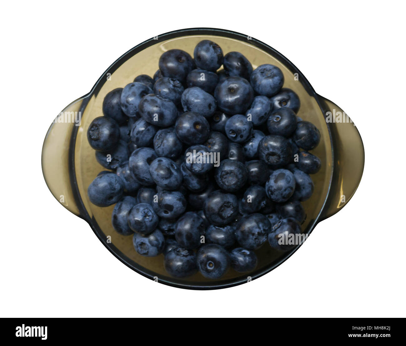 Fresh blueberry in a bowl isolated on white. Photo food Stock Photo - Alamy