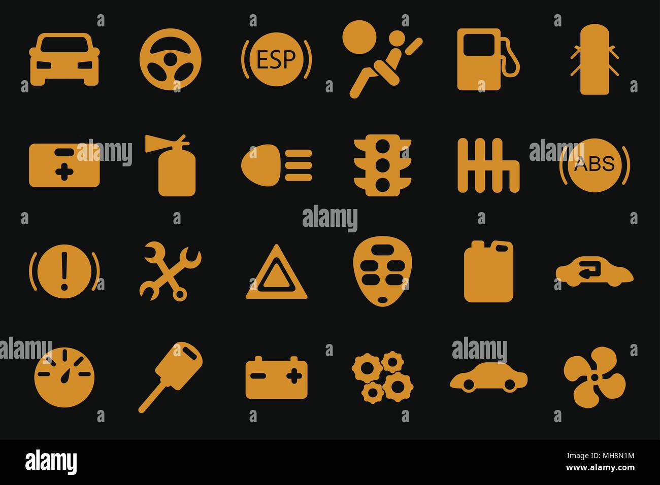 Vector car icons set Stock Vector Image & Art - Alamy