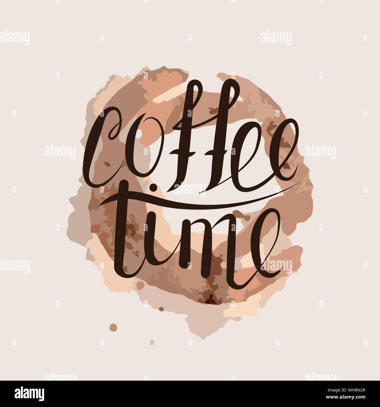 The text coffee time Stock Vector Image & Art - Alamy