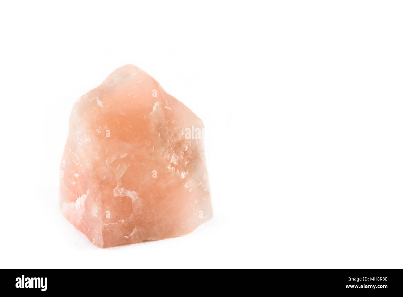 Rose quartz crystal white background hi-res stock photography and ...