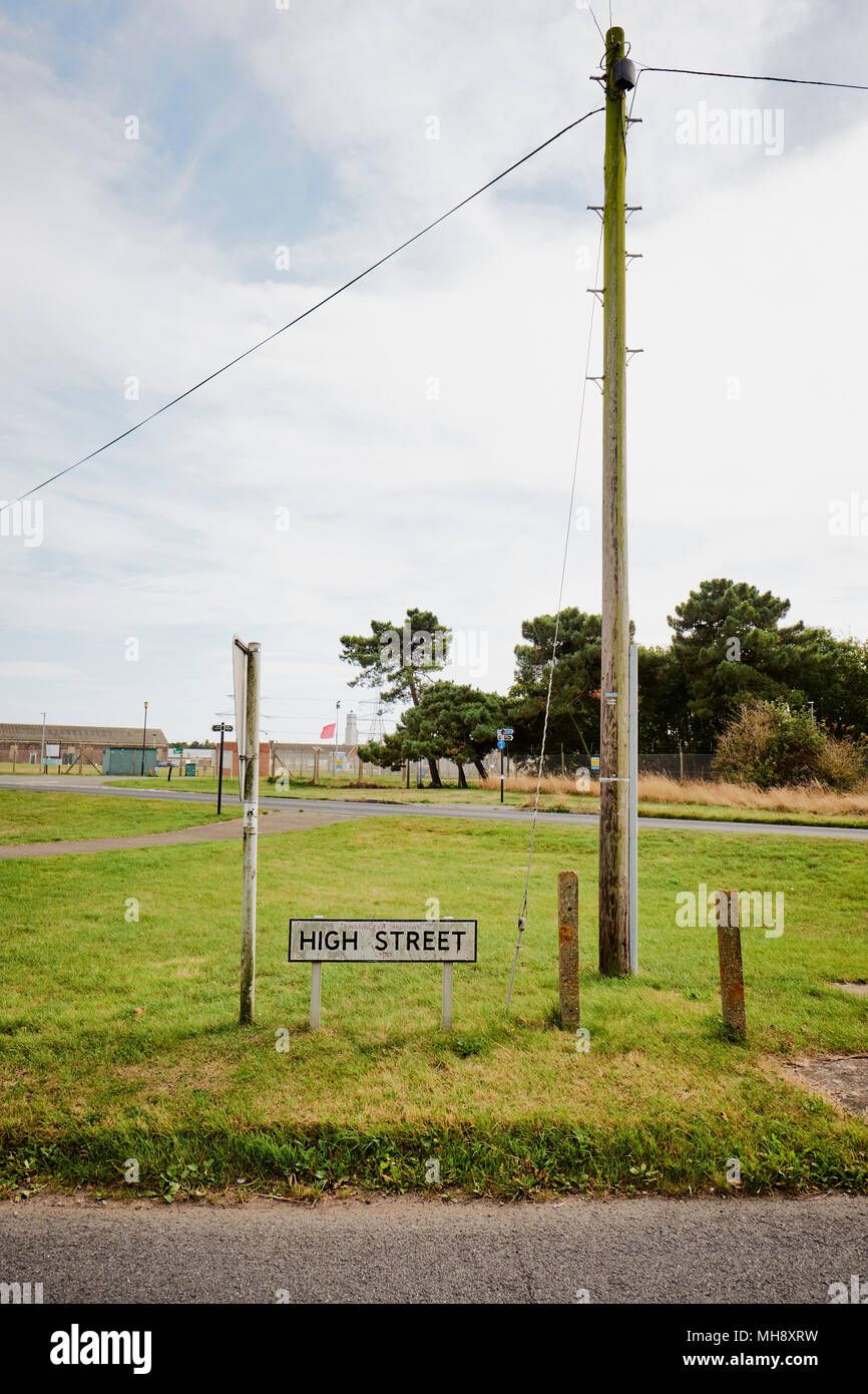 A High Street sign in a quiet rural setting Stock Photo - Alamy
