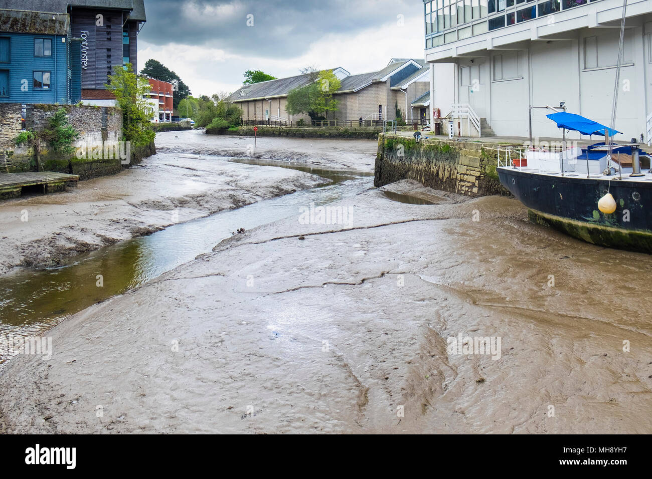 The Truro River in Truro City centre in Cornwall Stock Photo - Alamy