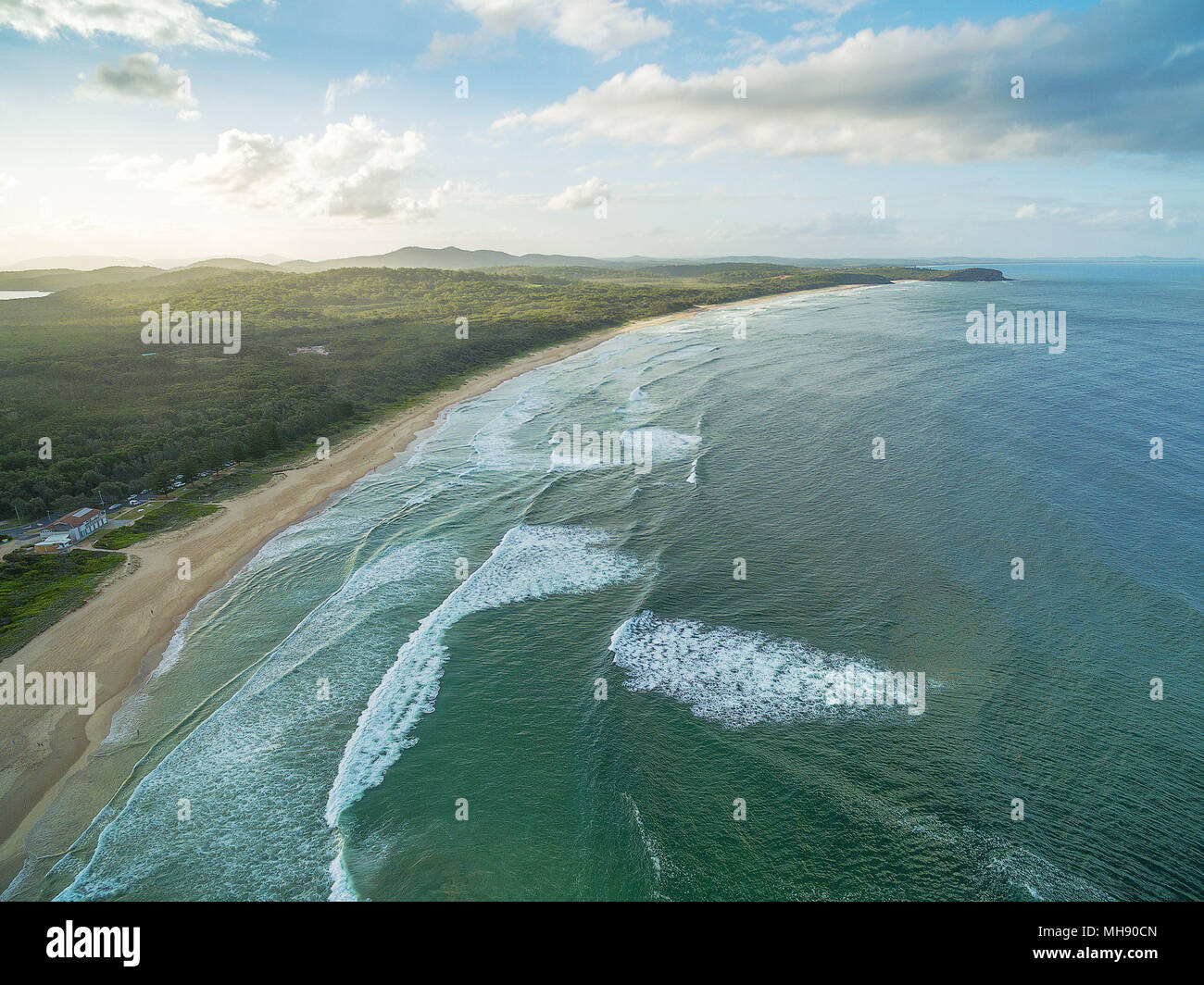 Aerial drone panorama beautiful lagoon hi-res stock photography and ...