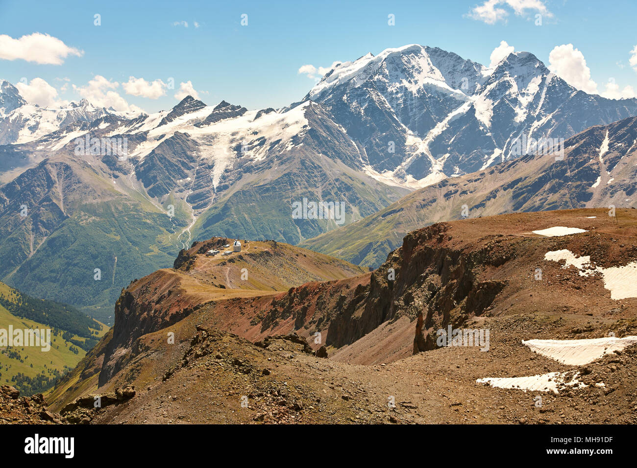 landscape with mountain ranges Stock Photo - Alamy