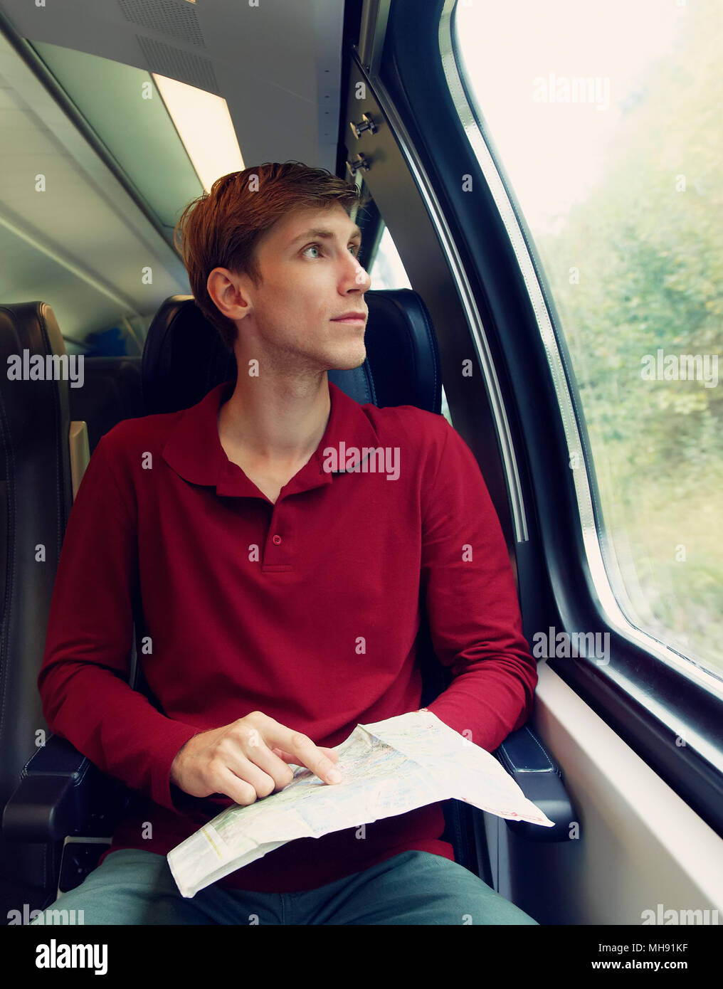 Train map hi-res stock photography and images - Alamy