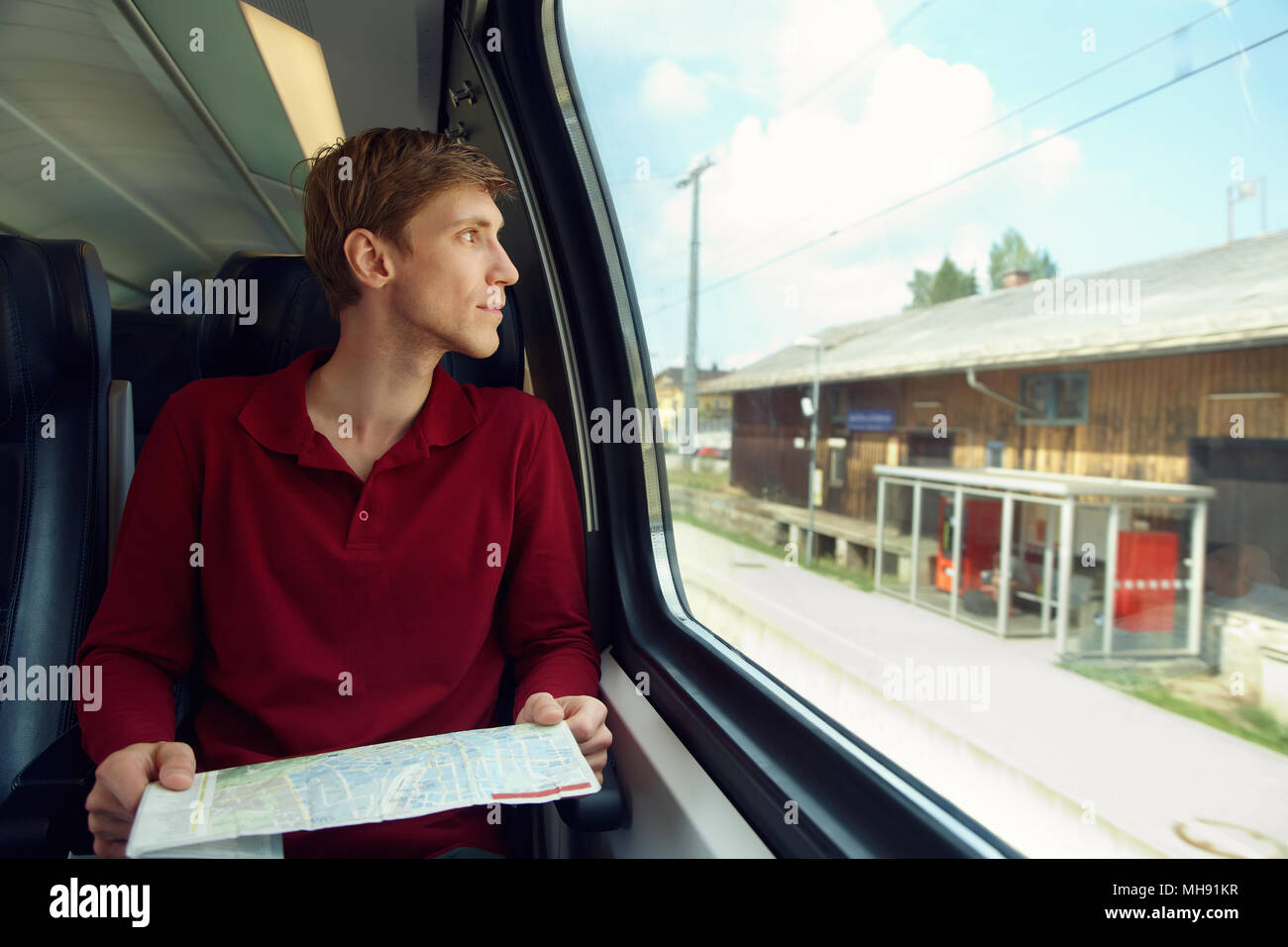 Train map hi-res stock photography and images - Alamy