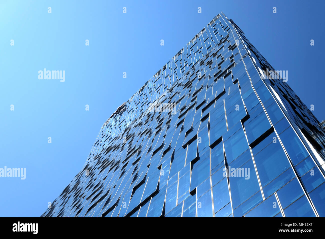 High office building in front of sky in Seoul, South Korea Stock Photo ...