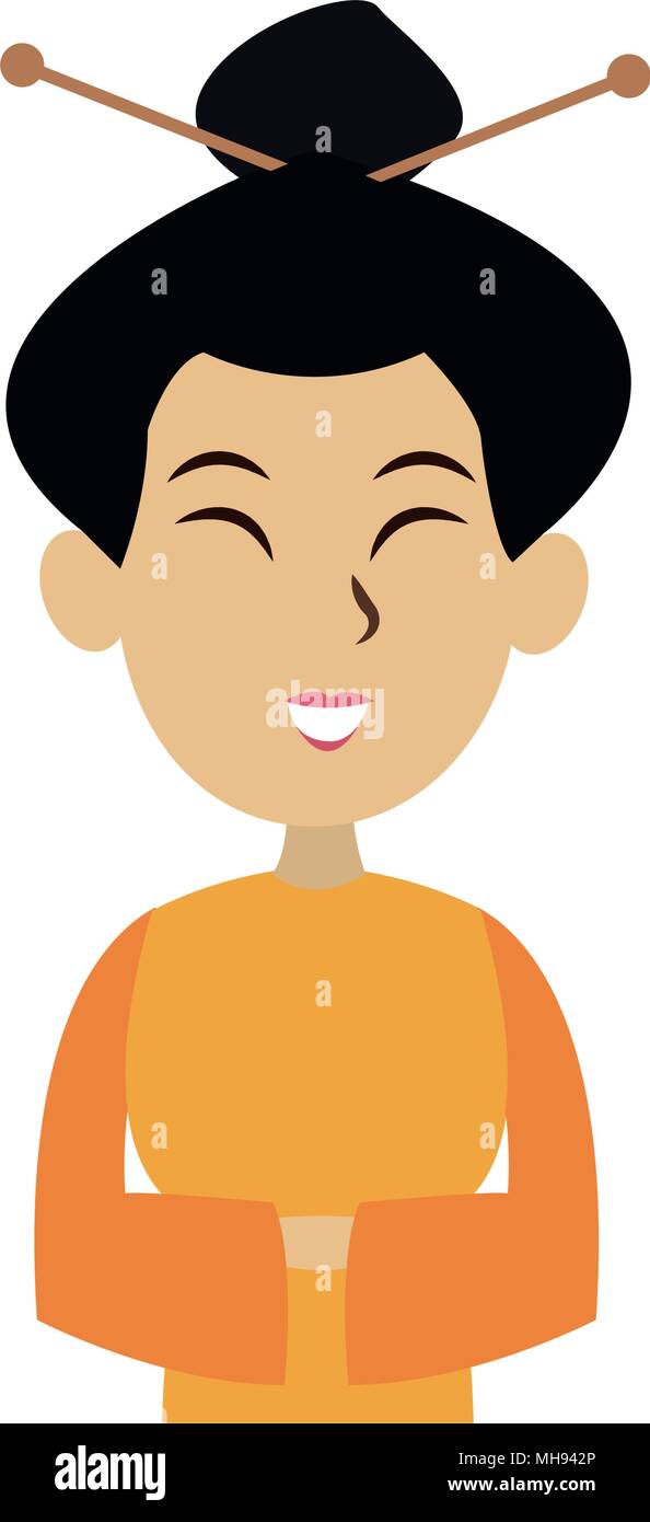 Beautiful geisha cartoon Stock Vector Image & Art - Alamy