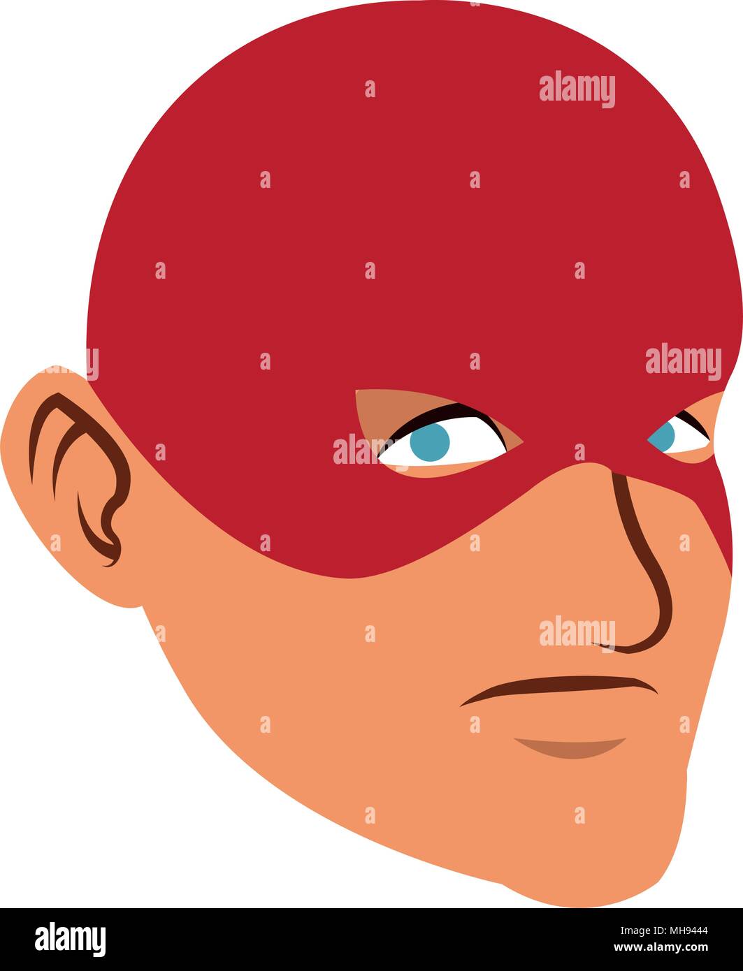 Male superhero face Stock Vector Image & Art - Alamy