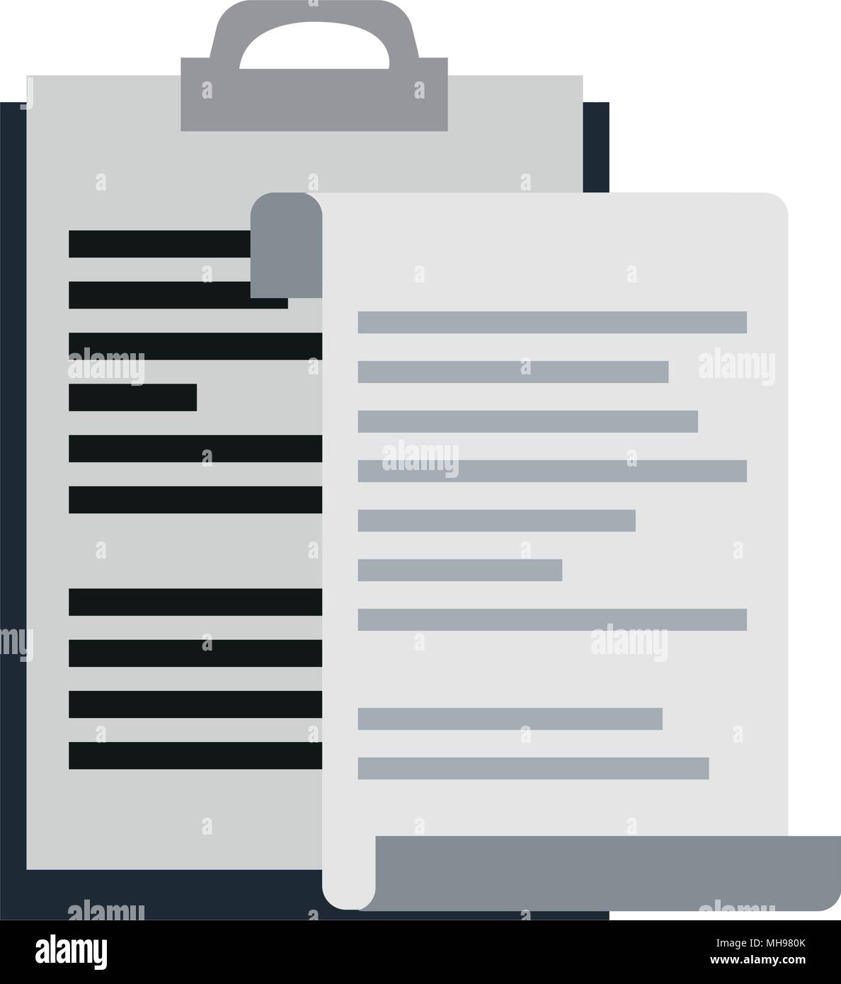 Documents clipboard symbol Stock Vector Image & Art - Alamy