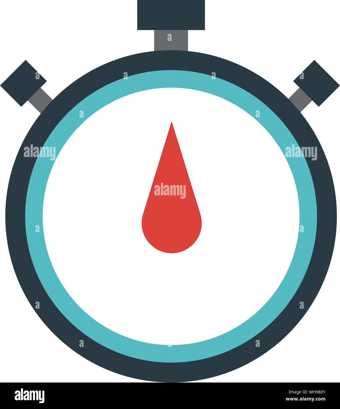 Timer clock symbol Stock Vector Image & Art - Alamy