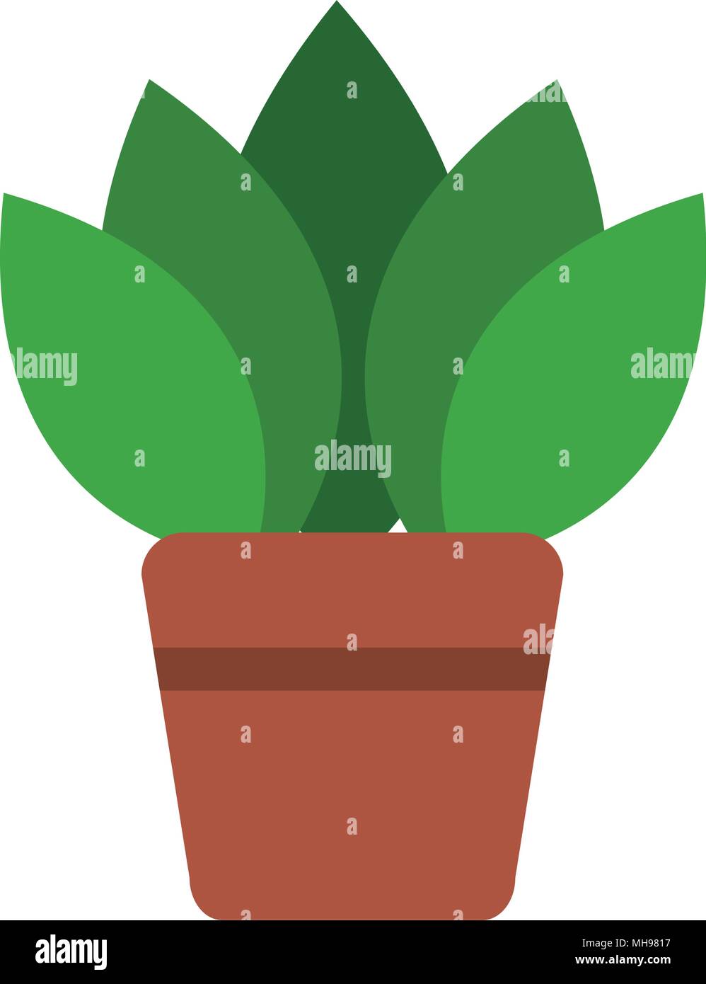Plant new pot garden Stock Vector Images - Alamy