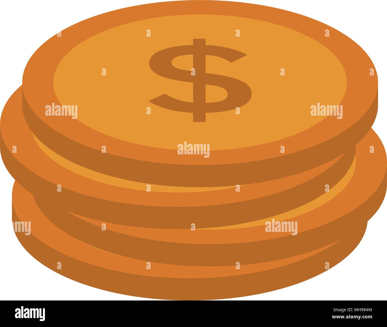 Coins money symbol Stock Vector Image & Art - Alamy