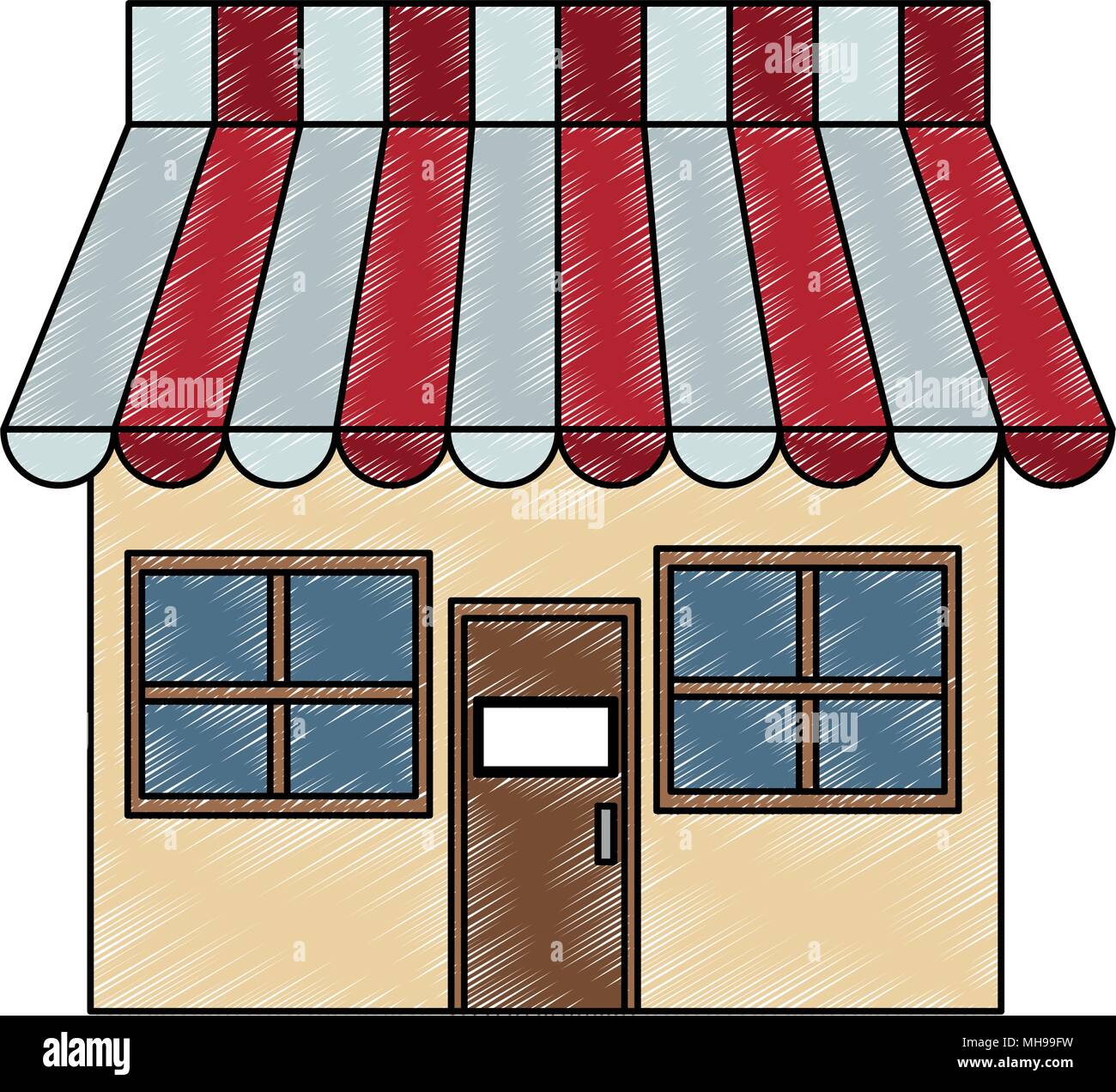 Store shop symbol scribble Stock Vector Image & Art - Alamy