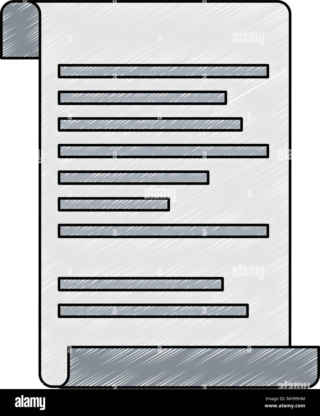 Document sheet symbol scribble Stock Vector Image & Art - Alamy