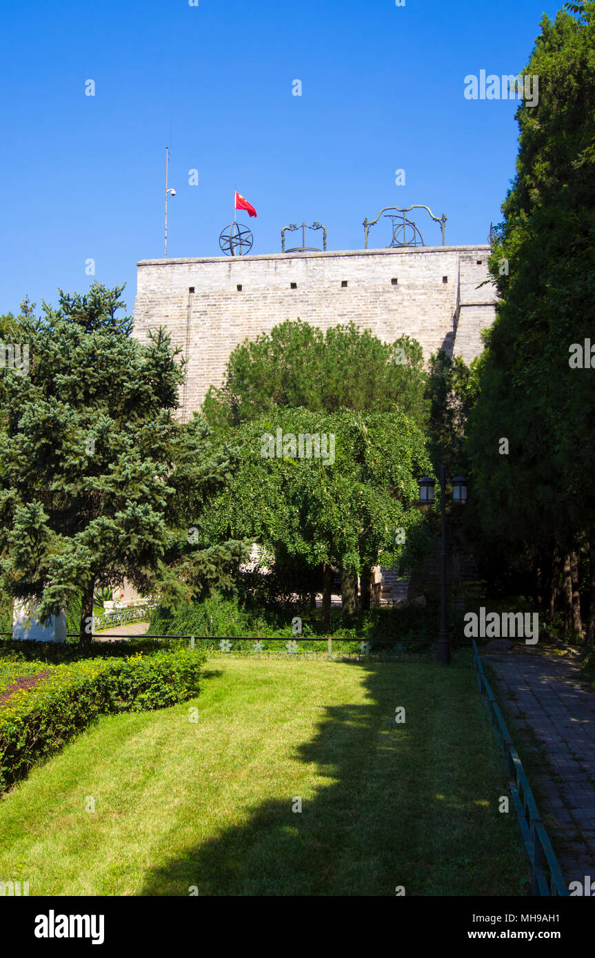 The Beijing Ancient Observatory in Beijing, China, viewed from the ...