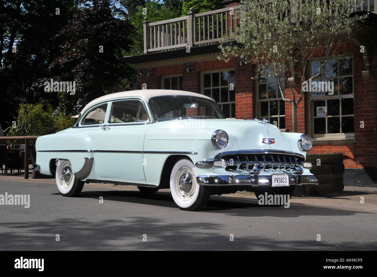 1954 Chevrolet Delray 210 Series mid size classic American sedan car ...