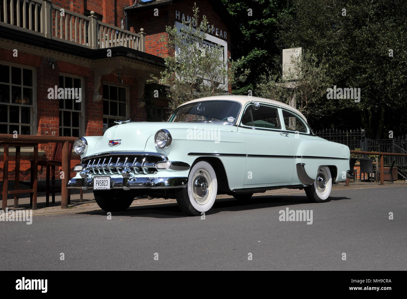 1954 Chevrolet Delray 210 Series mid size classic American sedan car ...