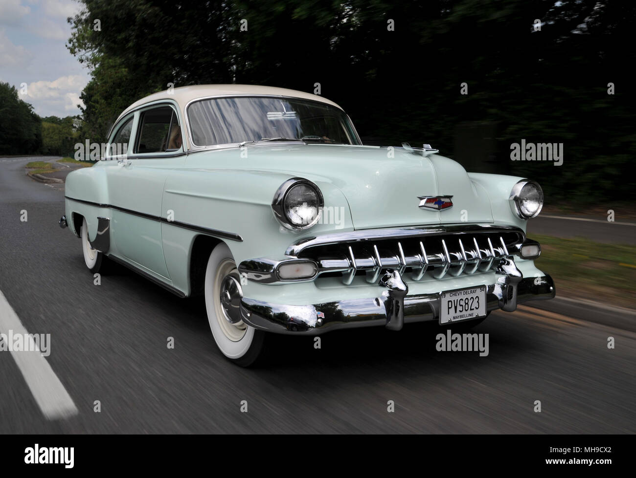 1954 Chevrolet Delray 210 Series mid size classic American sedan car ...