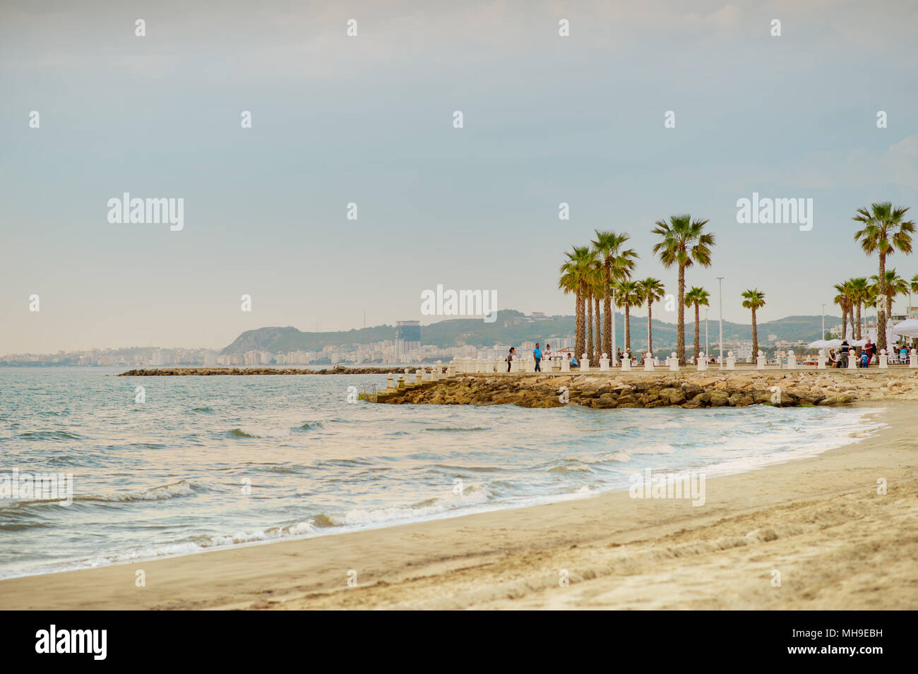 Beach in durres albania hi-res stock photography and images - Alamy