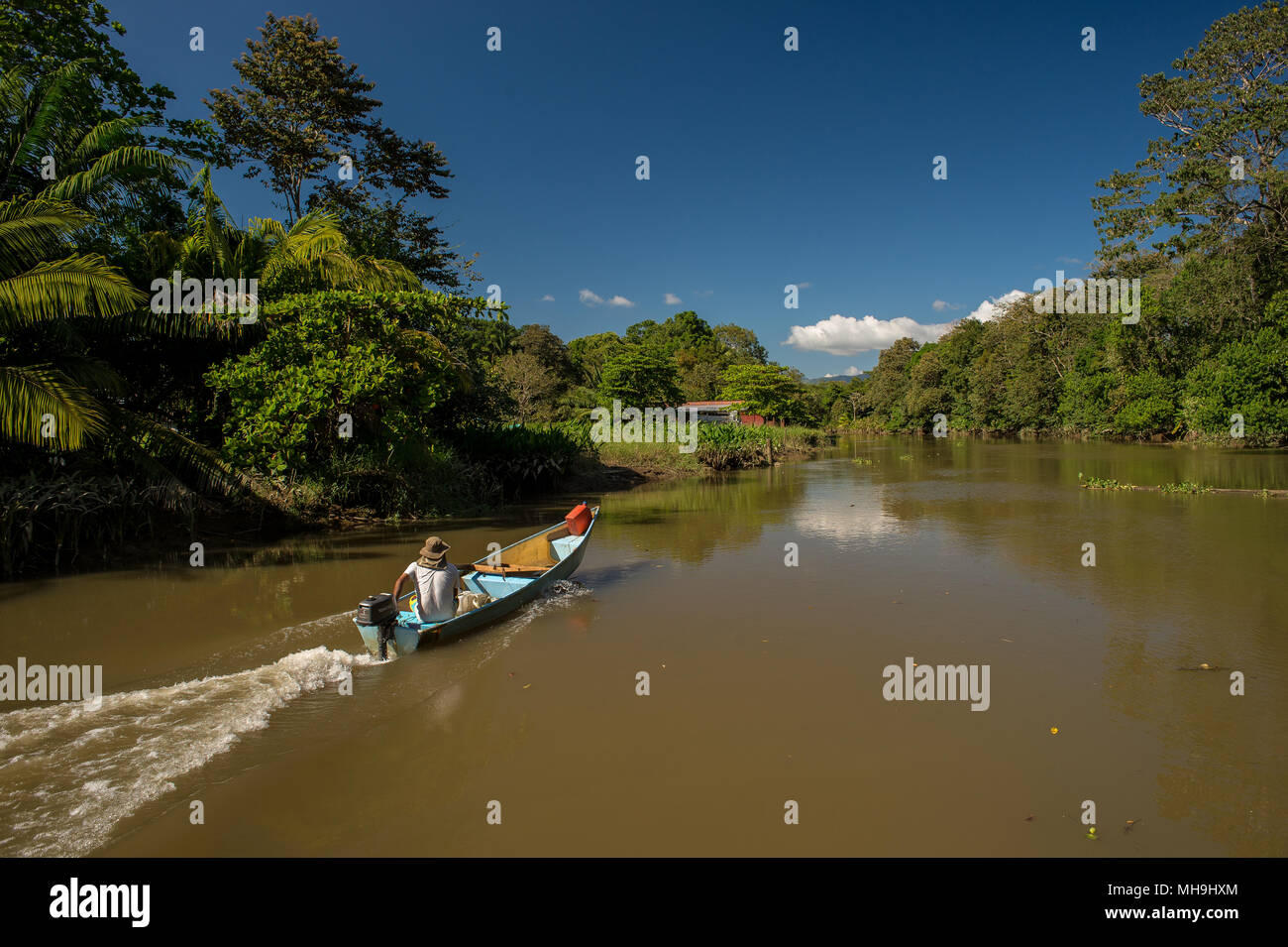 Sierpe River, Sierpe, Costa Rica, Centroamerica Stock Photo - Alamy